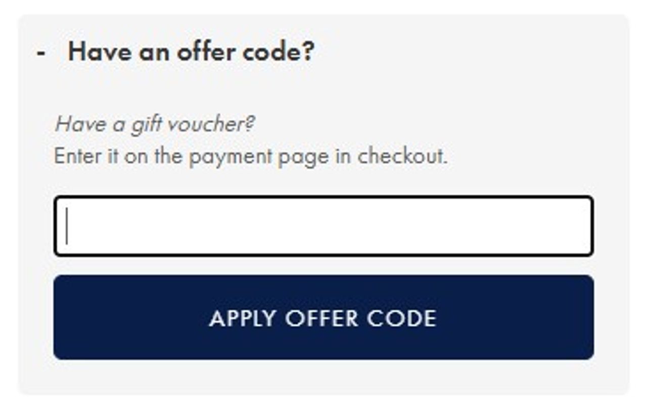 How do I use my offer code?