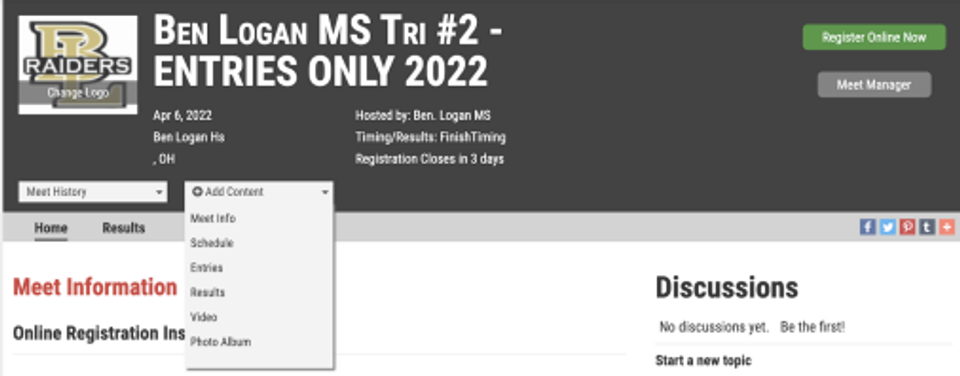 Adding Easy Meet Manager Results to MileSplit