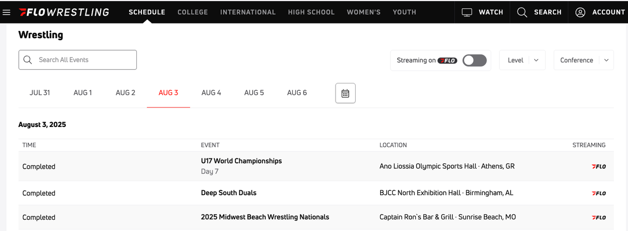 New FloWrestling Experience Overview