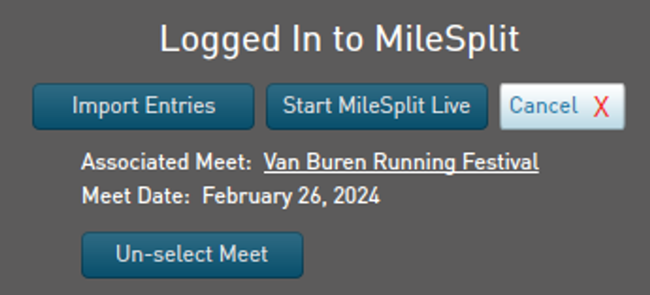 Instructions for Using MileSplit Live w/Meetpro