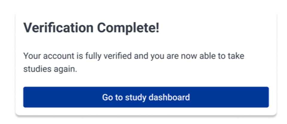 How do I verify my account