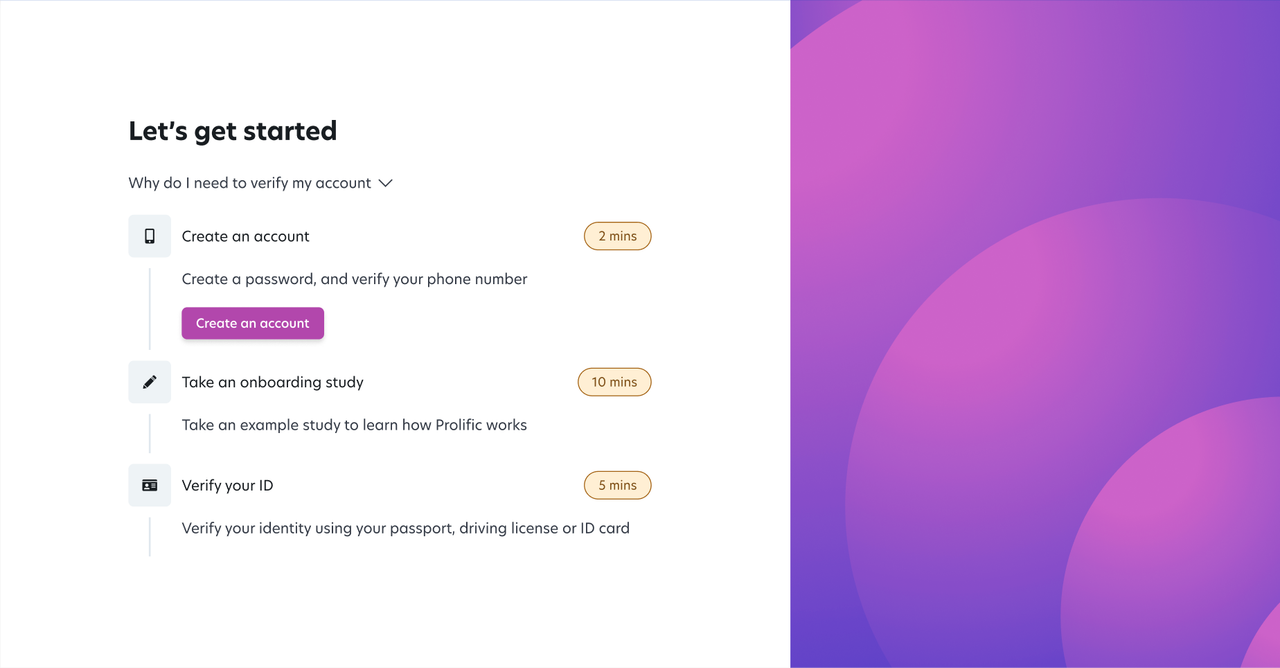 How do I verify my account
